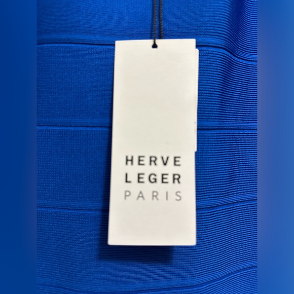 Herve Leger | Dresses | Nwt Herve Leger Paris Royal Blue Bandage Maxi ...
